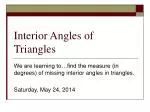 PPT - Corresponding, alternate and interior angles PowerPoint ...