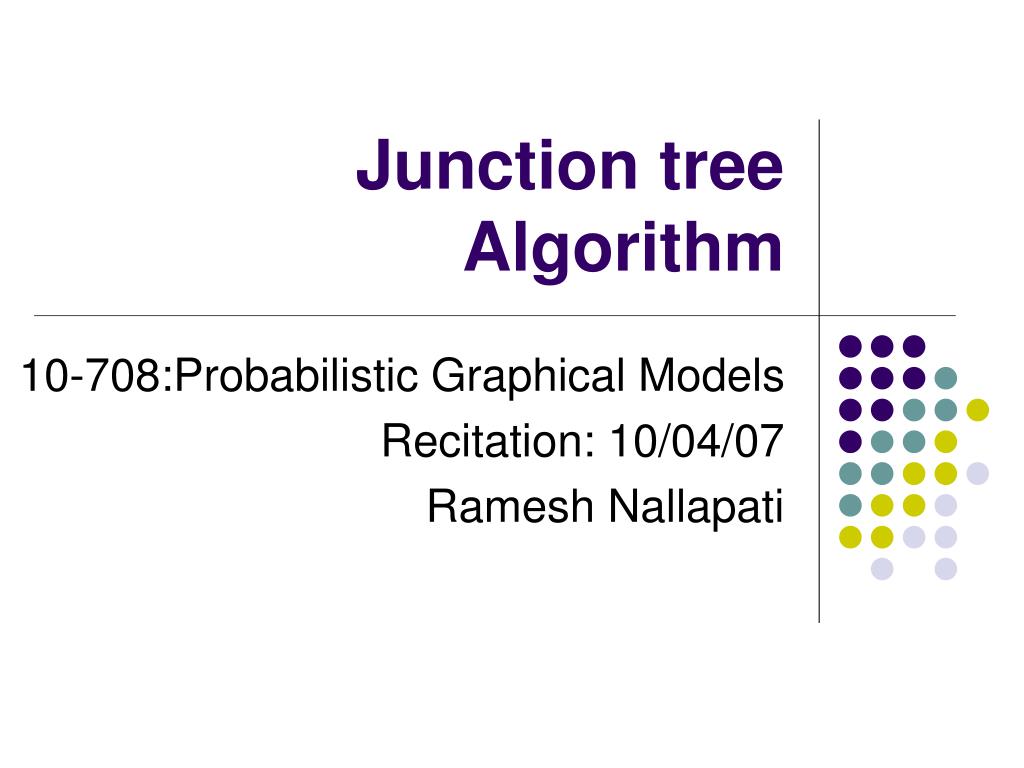 PPT - Junction tree Algorithm PowerPoint Presentation, free download ...