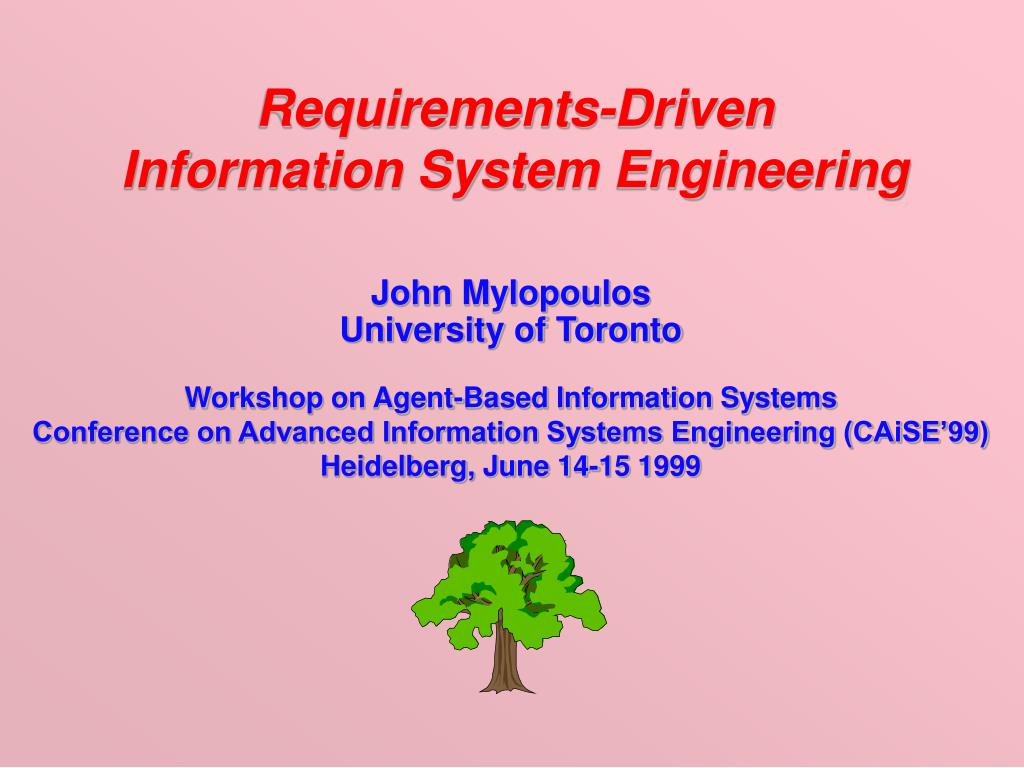 PPT - Requirements-Driven Information System Engineering PowerPoint ...