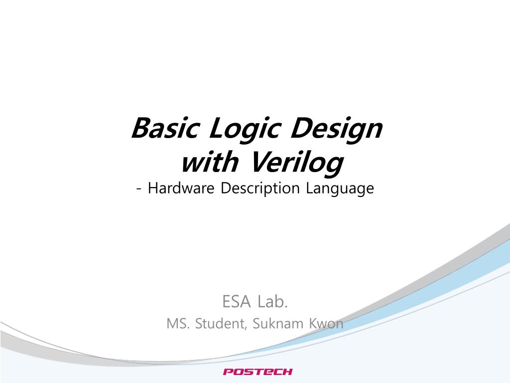 PPT - Basic Logic Design with Verilog - Hardware Description Language ...