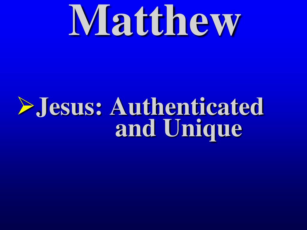 PPT - Matthew PowerPoint Presentation, free download - ID:82095