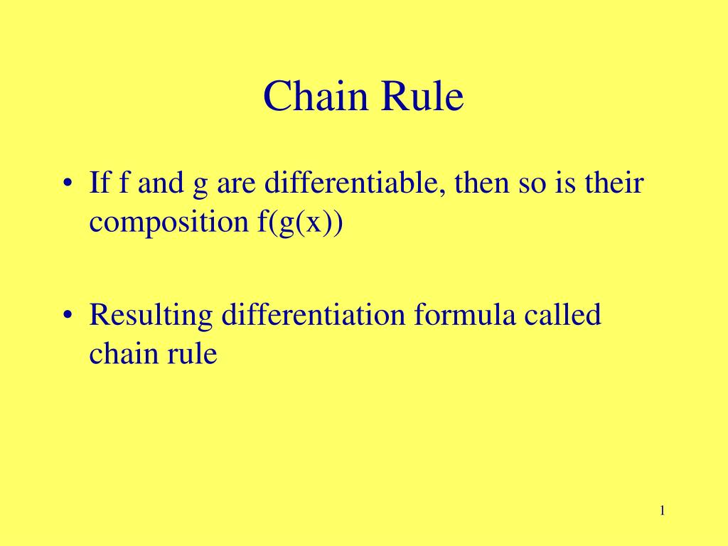 PPT - Chain Rule PowerPoint Presentation, free download - ID:821097