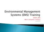 PPT - Environmental Management Systems (EMS) PowerPoint Presentation ...