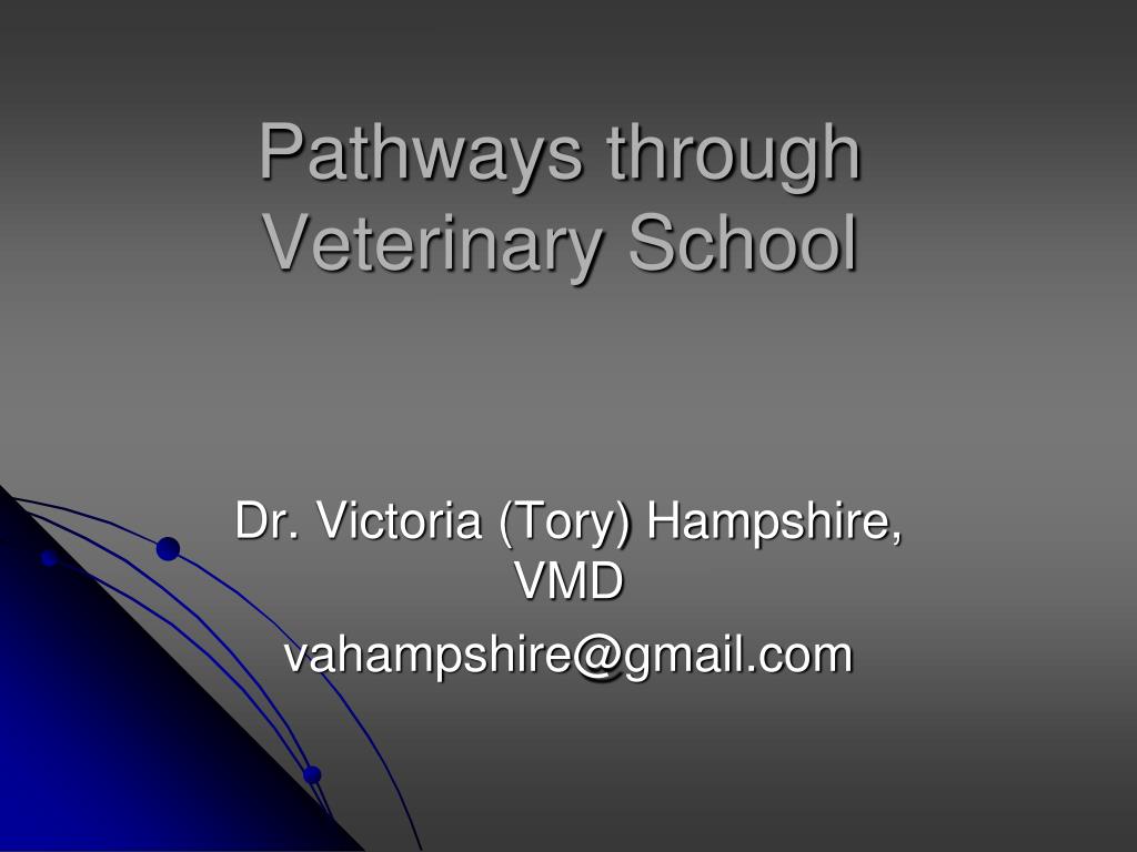 PPT - Pathways through Veterinary School PowerPoint Presentation, free ...