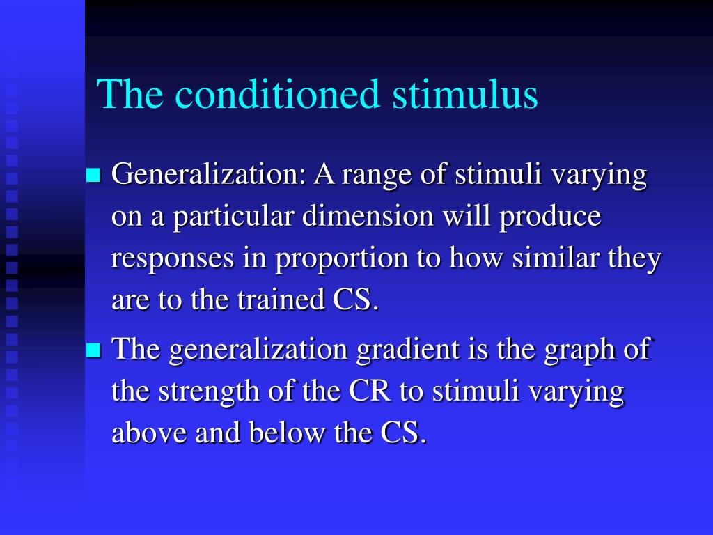 PPT - The conditioned stimulus PowerPoint Presentation, free download ...
