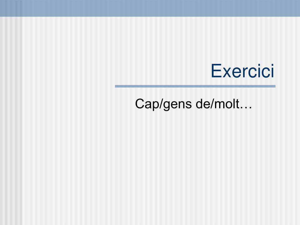 PPT - Exercici PowerPoint Presentation, free download - ID:825666