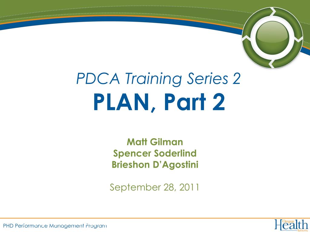 PPT - PDCA Training Series 2 PLAN, Part 2 PowerPoint Presentation, free ...
