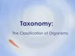 PPT - Taxonomy PowerPoint Presentation, free download - ID:2427874