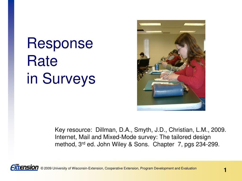 PPT - Response Rate in Surveys PowerPoint Presentation, free download ...