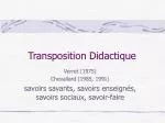 PPT - Transposition Didactique PowerPoint Presentation, free download - ID:544561