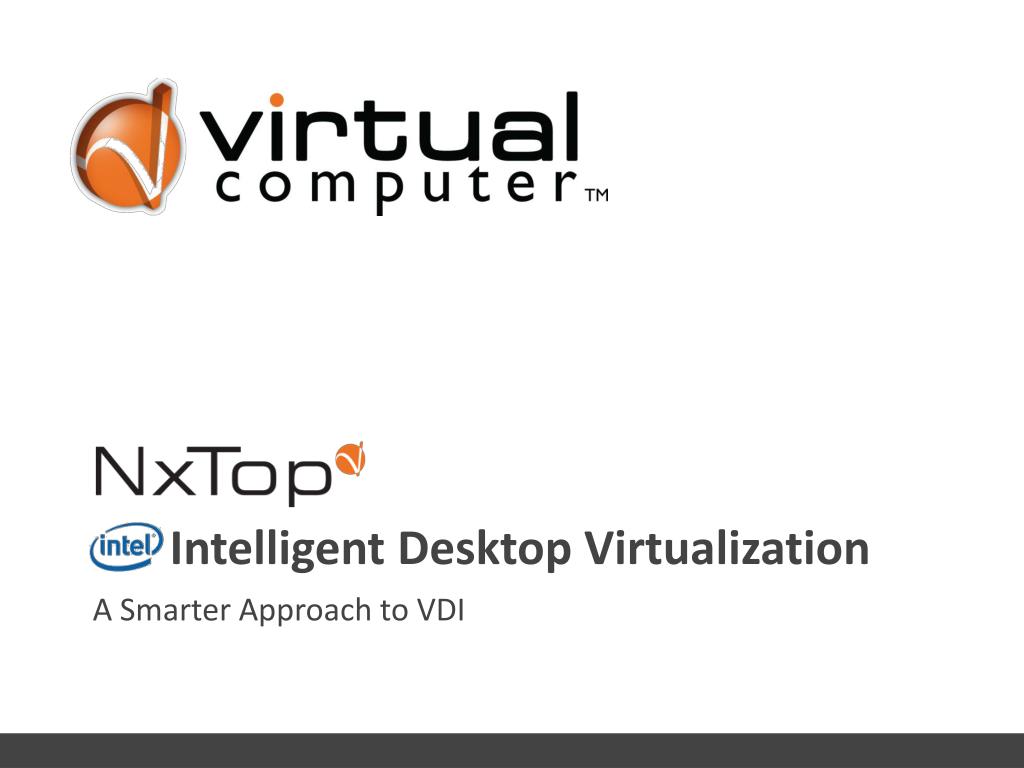 PPT - Intelligent Desktop Virtualization PowerPoint Presentation, free ...