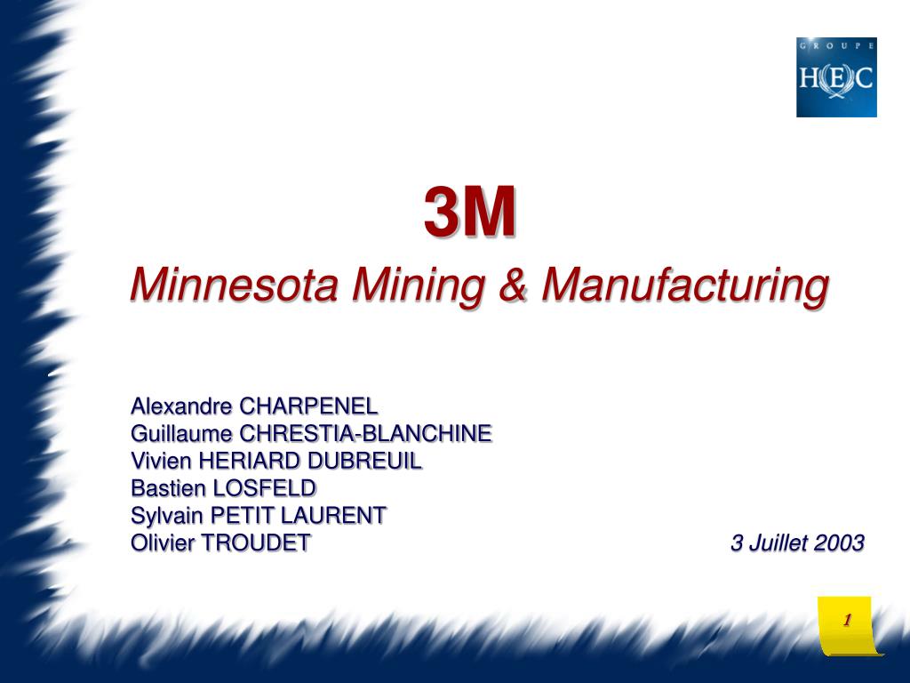 PPT - 3M Minnesota Mining & Manufacturing PowerPoint Presentation - ID ...