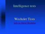 PPT - WECHSLER INTELLIGENCE SCALE FOR CHILDREN-3 RD EDITION (WISC-III ...