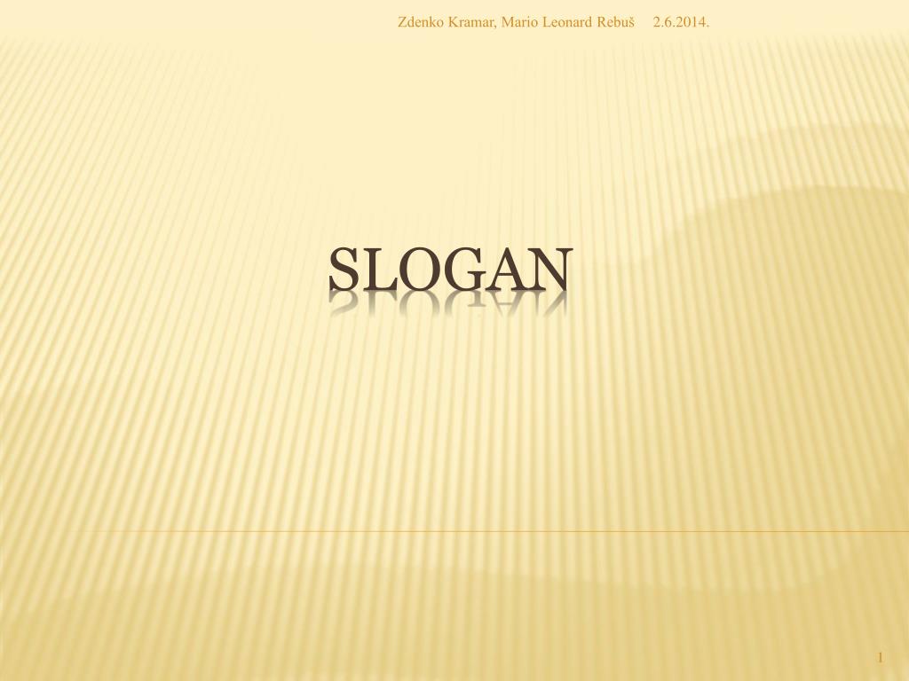 PPT - SLOGAN PowerPoint Presentation, free download - ID:830156
