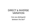 PPT - Inverse Variation PowerPoint Presentation, free download - ID:5176786