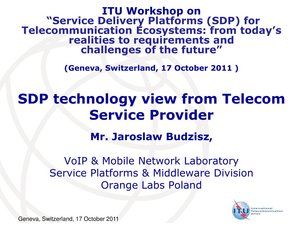 PPT - SDP technology view from Telecom Service Provider PowerPoint ...