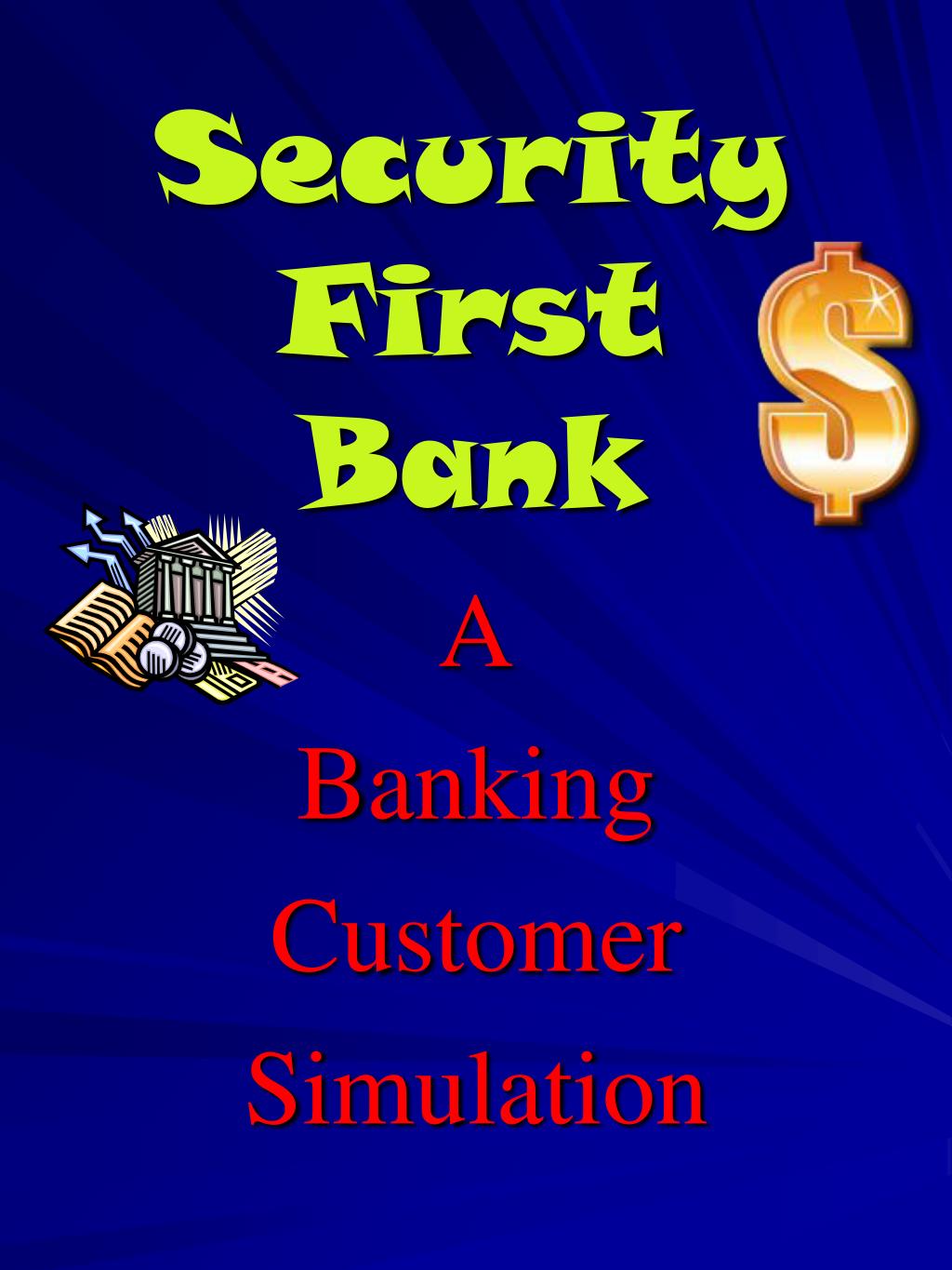 PPT - Security First Bank PowerPoint Presentation, free download - ID ...