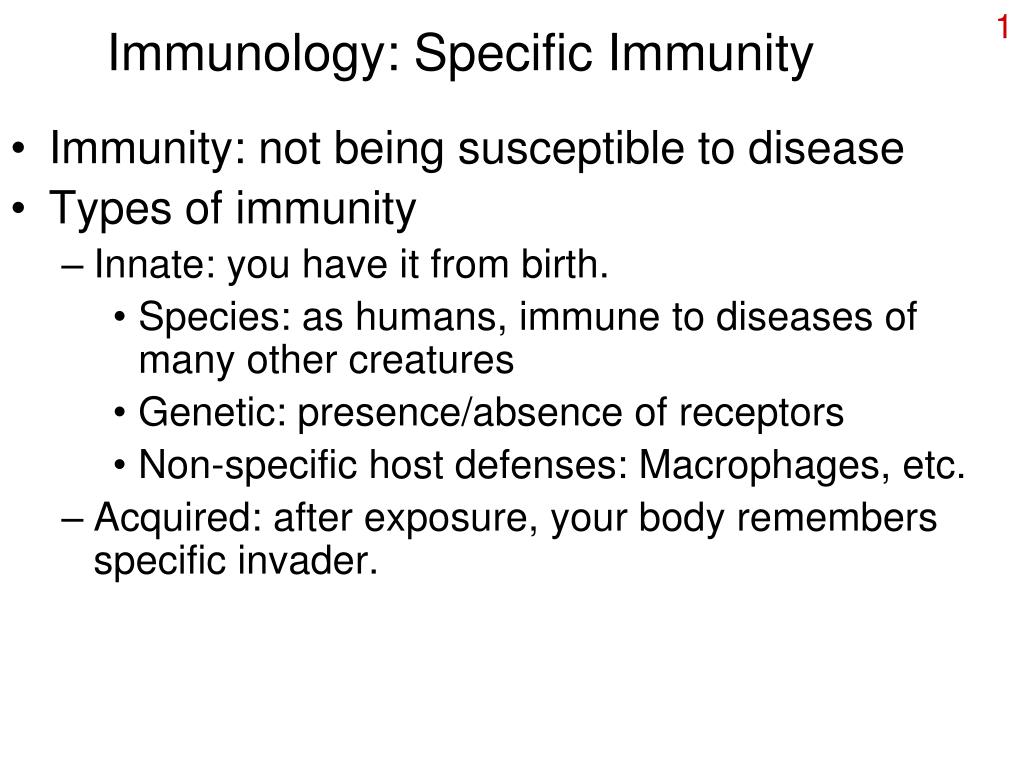 PPT - Immunology: Specific Immunity PowerPoint Presentation, free ...