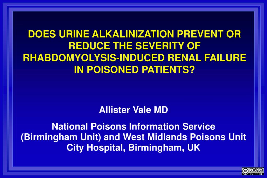 PPT - DOES URINE ALKALINIZATION PREVENT OR REDUCE THE SEVERITY OF ...