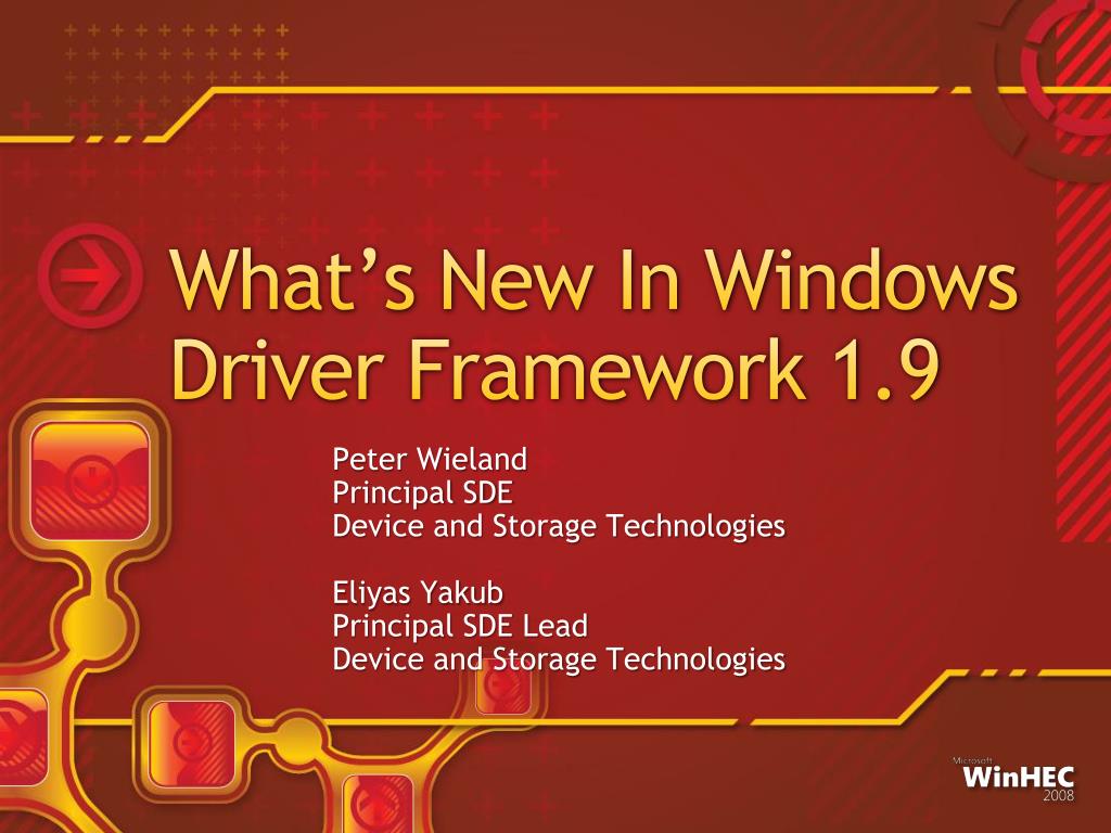 PPT - What’s New In Windows Driver Framework 1.9 PowerPoint ...