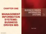 PPT - Management Information Systems Chapter One PowerPoint ...