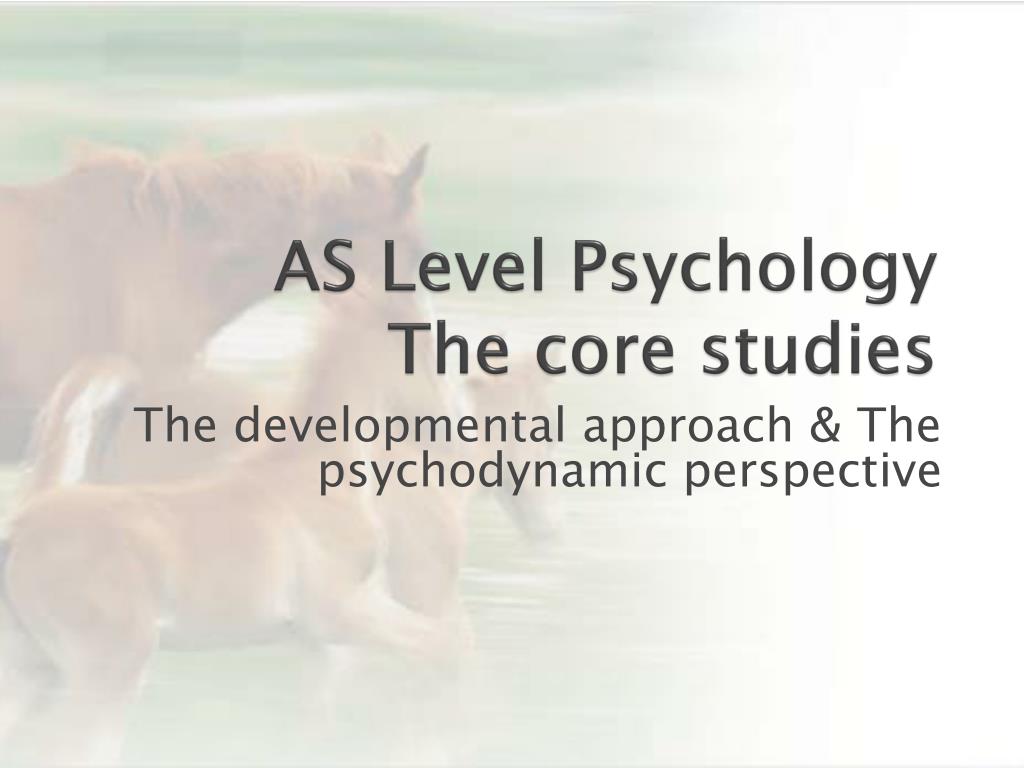 PPT - AS Level Psychology The core studies PowerPoint Presentation ...