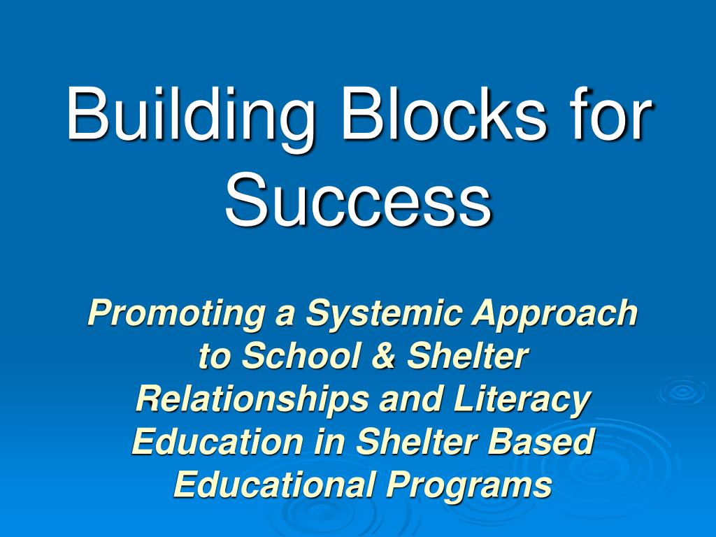 PPT - Building Blocks for Success PowerPoint Presentation, free ...