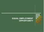 PPT - Chapter 3 Equal Employment Opportunity PowerPoint Presentation, free download - ID:868844