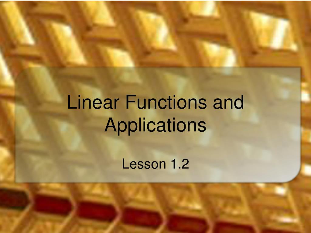 PPT - Linear Functions and Applications PowerPoint Presentation, free ...
