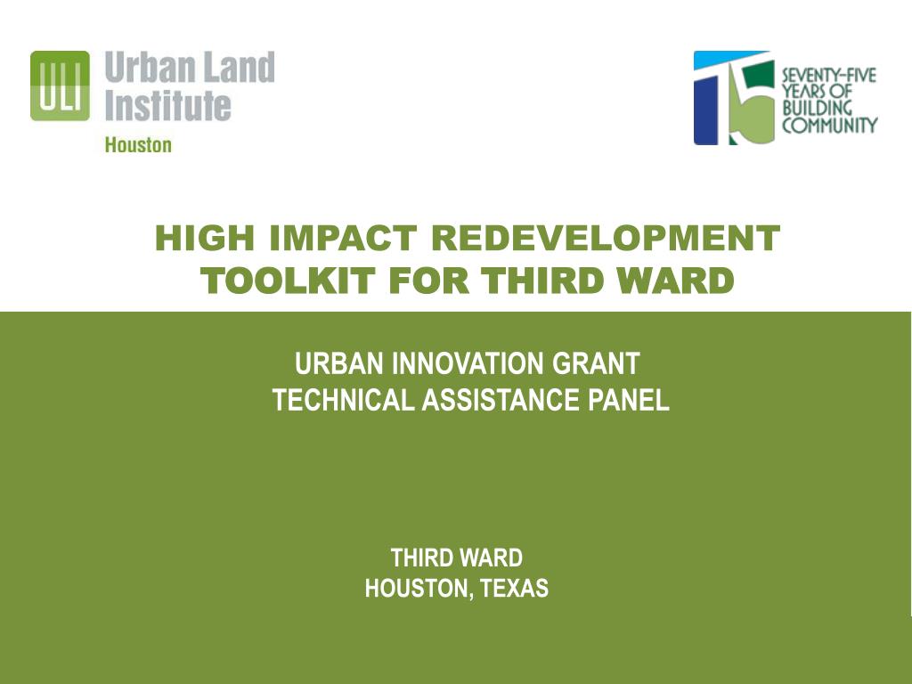PPT - THIRD WARD HOUSTON, TEXAS PowerPoint Presentation, free download ...