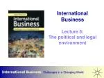 PPT - Chapter 5 The Cultural Environment of International Business ...