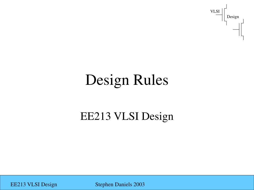 PPT - Design Rules PowerPoint Presentation, free download - ID:838059