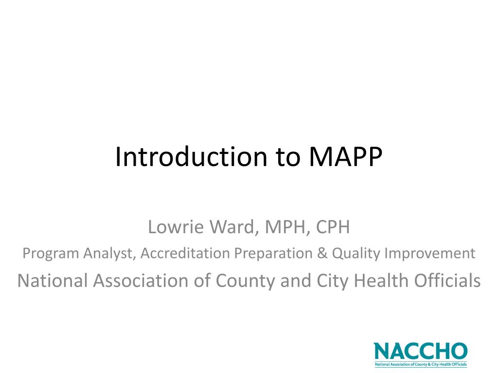PPT - Introduction to MAPP PowerPoint Presentation, free download - ID ...