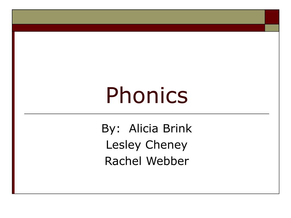 PPT - Phonics PowerPoint Presentation, free download - ID:838275