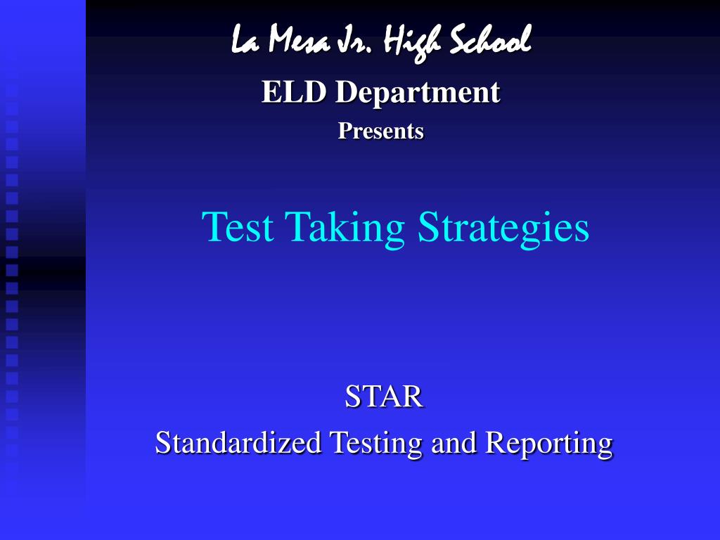 PPT - Test Taking Strategies PowerPoint Presentation, free download ...