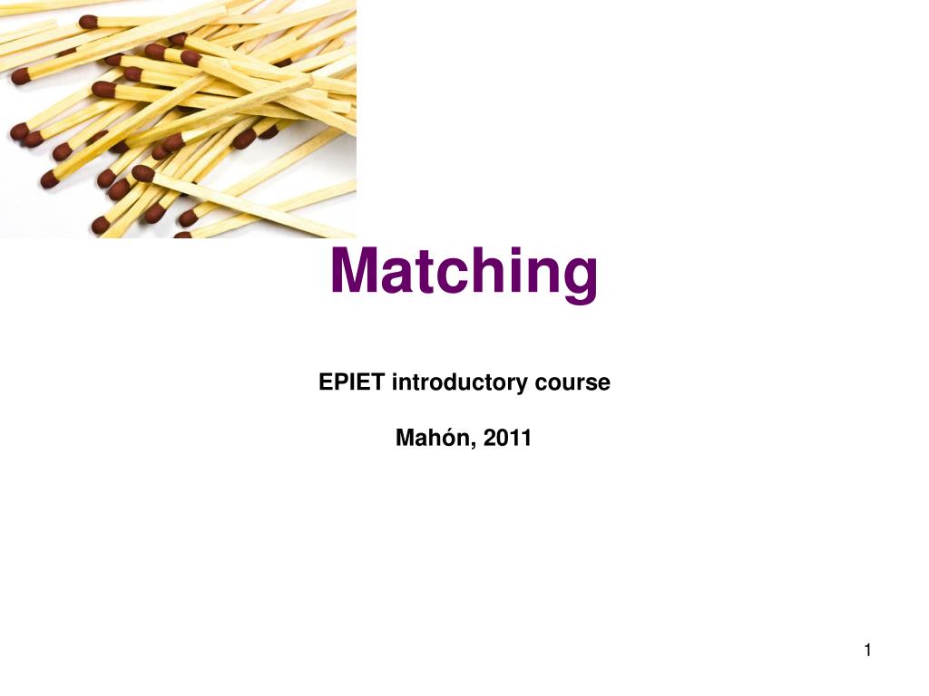 PPT - Matching PowerPoint Presentation, free download - ID:841548