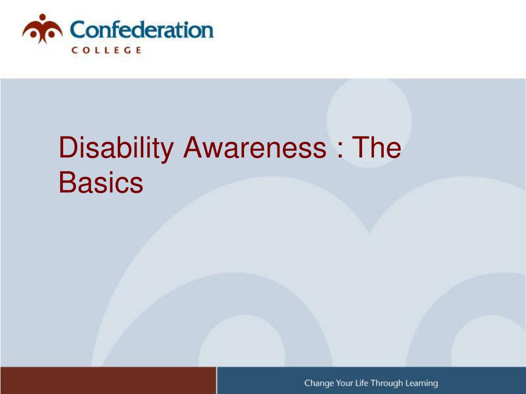 PPT - Disability Awareness : The Basics PowerPoint Presentation, free ...