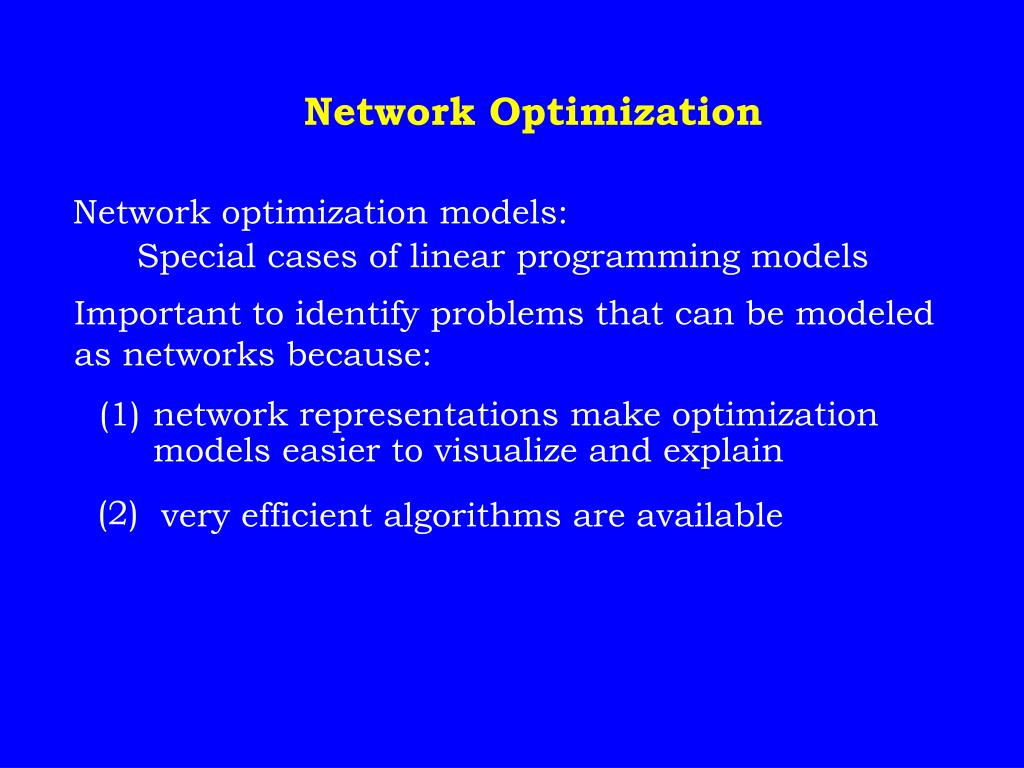 PPT - Network Optimization PowerPoint Presentation, free download - ID:845187