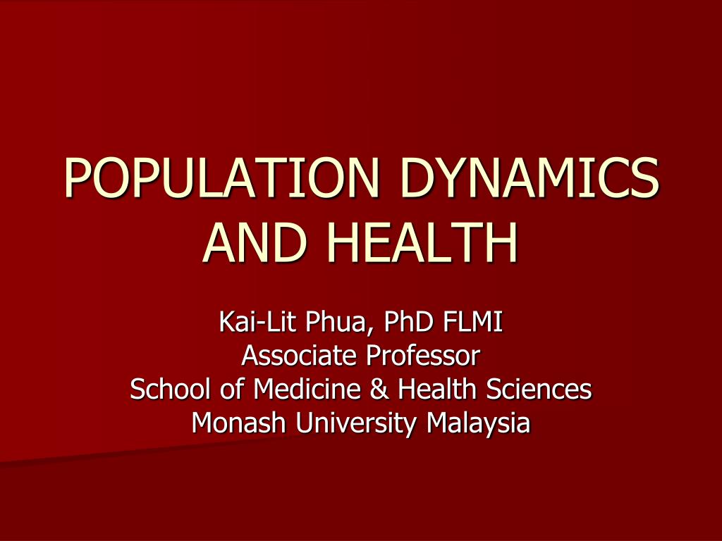 PPT - POPULATION DYNAMICS AND HEALTH PowerPoint Presentation, free ...