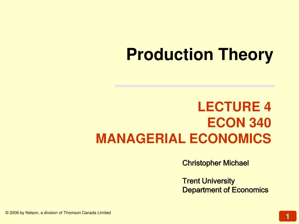 PPT - Production Theory PowerPoint Presentation, free download - ID:847136