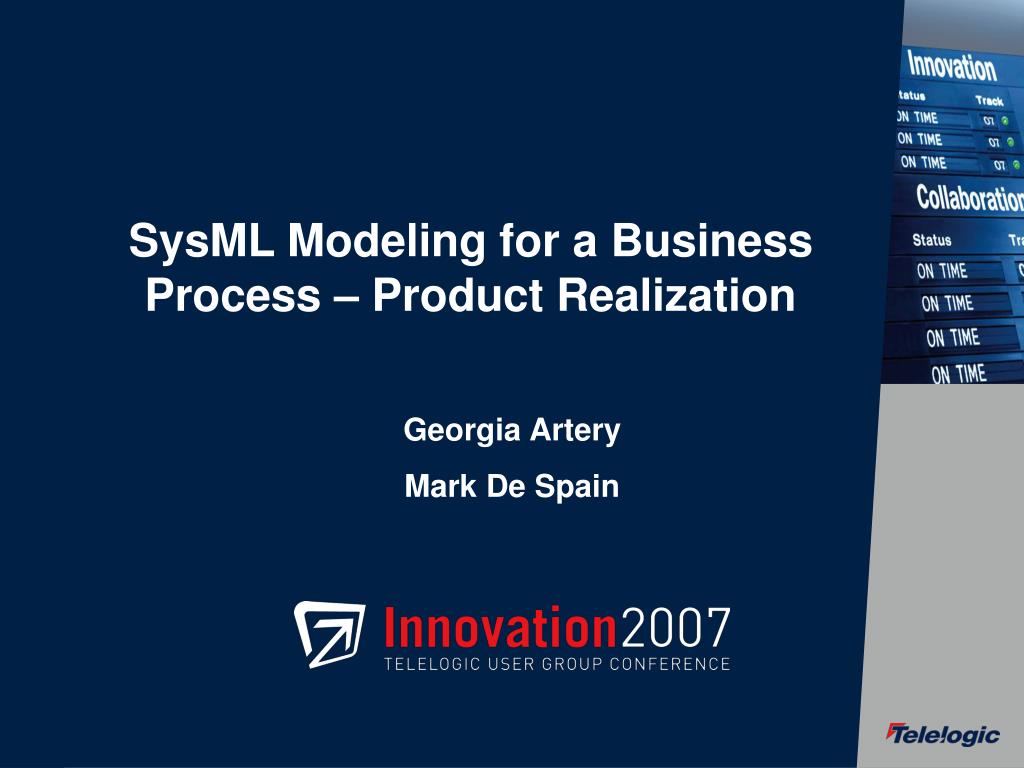 PPT - SysML Modeling for a Business Process – Product Realization ...