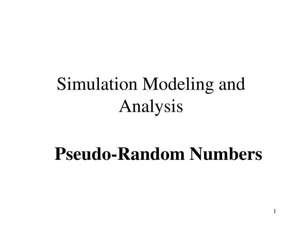 PPT - Simulation Modeling and Analysis PowerPoint Presentation, free ...