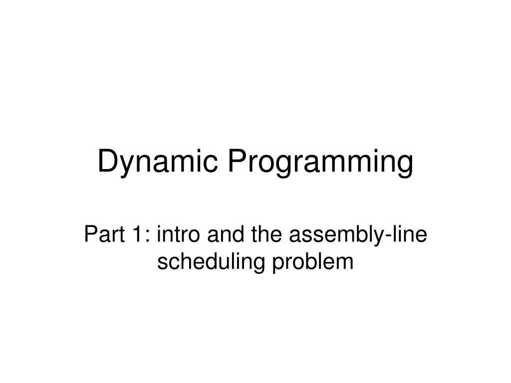 PPT - Dynamic Programming PowerPoint Presentation, free download - ID ...