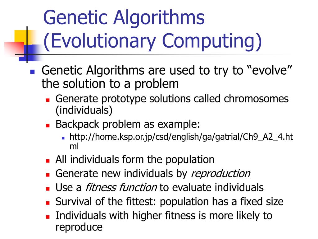 PPT - Genetic Algorithms (Evolutionary Computing) PowerPoint ...