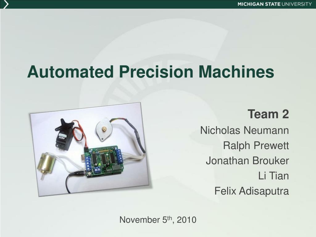 PPT - Automated Precision Machines PowerPoint Presentation, free ...