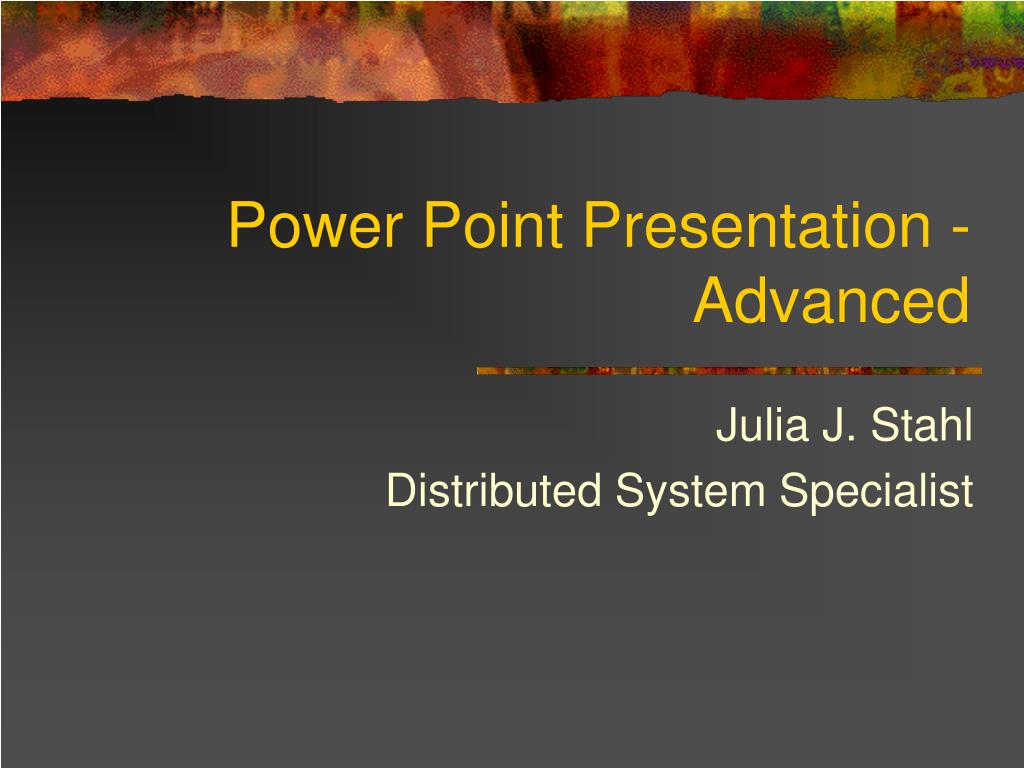PPT - Power Point Presentation - Advanced PowerPoint Presentation, free ...