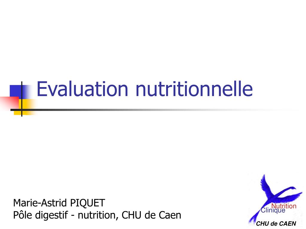 PPT - Evaluation nutritionnelle PowerPoint Presentation, free download ...