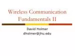 PPT - Fundamentals of Wireless Communication PowerPoint Presentation ...