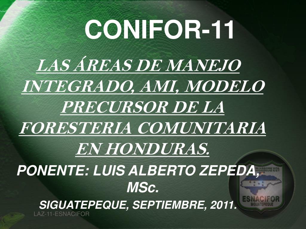 PPT - CONIFOR-11 PowerPoint Presentation, free download - ID:860695