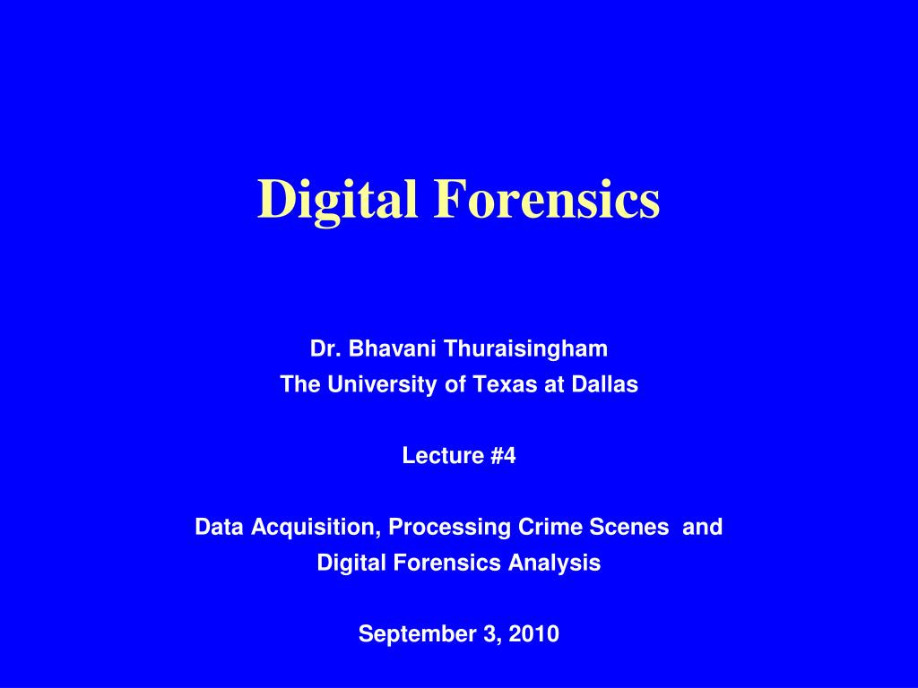 PPT - Digital Forensics PowerPoint Presentation, free download - ID:861500